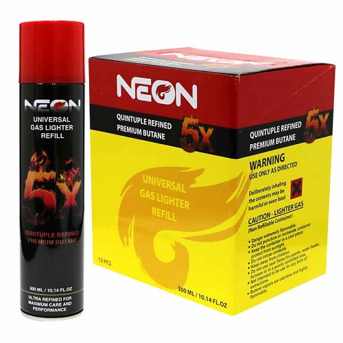 NEON BUTANE 5X /12CT - Gold Star Distribution Inc