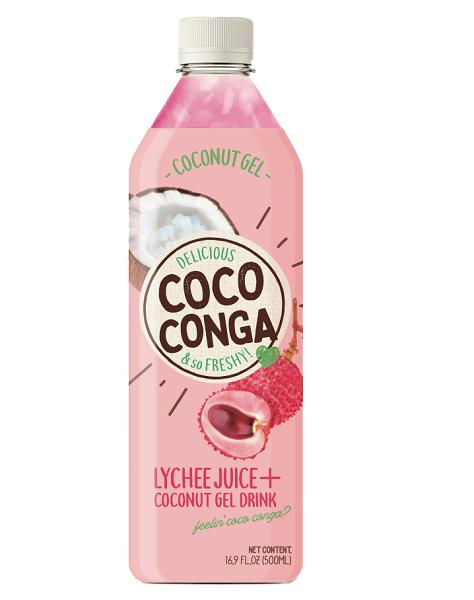 COCO CONGA LYCHEE 12CT/16.9oz - Gold Star Distribution Inc