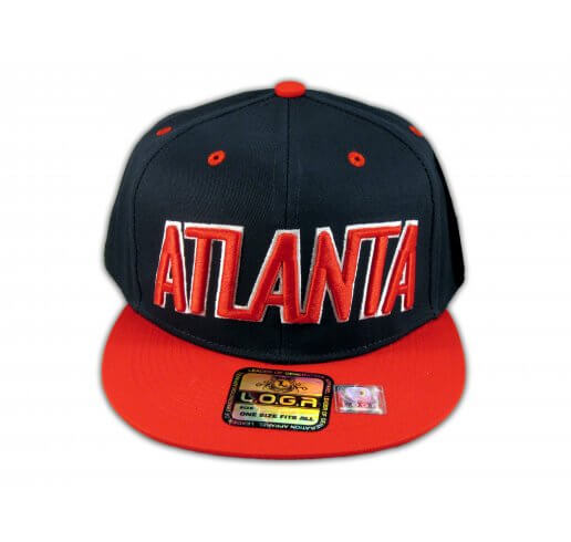 SNAPBACKS CAP - ATLANTA EMBROIDERY 12CT - Gold Star Distribution Inc