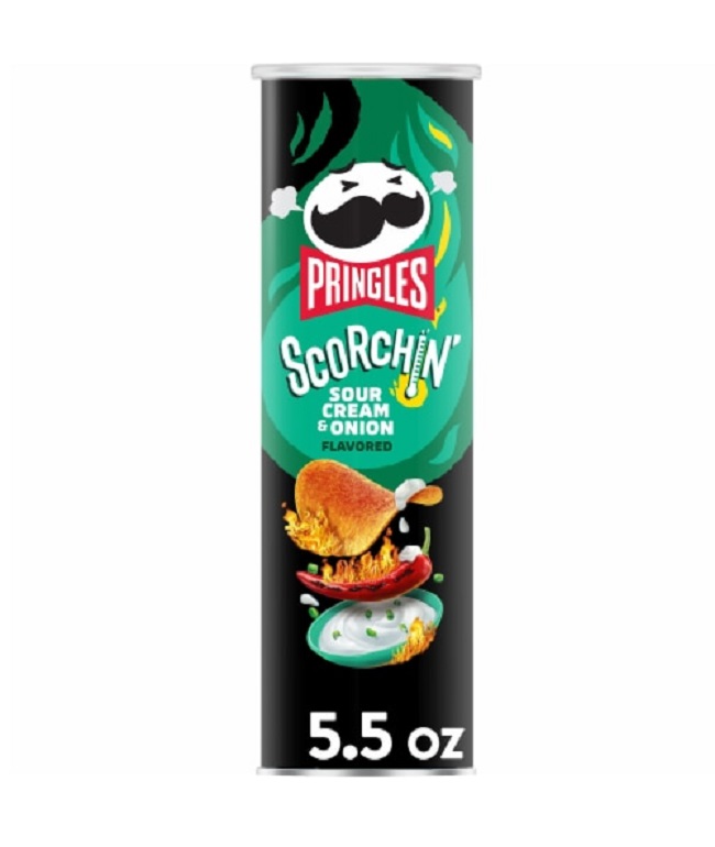 PRINGLES SCORCHIN' SOUR CREAM ONION 5.5oz/14CT - Gold Star Distribution Inc