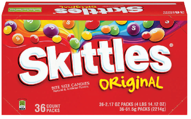 SKITTLES ORIGINAL 36CT #1004 - Gold Star Distribution Inc