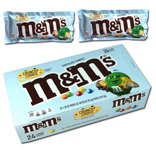 M&M'S CRUNCHY COOKIE 24CT - Gold Star Distribution Inc