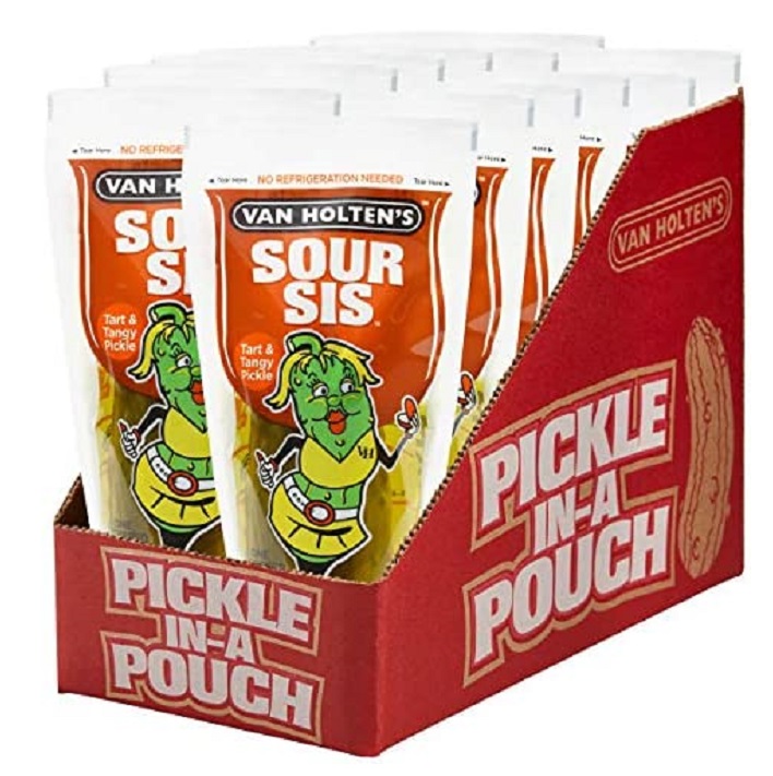 SOUR SIS-SOUR CHARACTER PICKLE 12/9oz *06/26 - Gold Star Distribution Inc