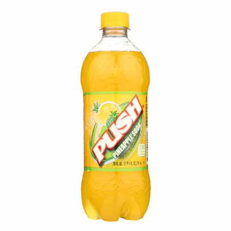PUSH PINEAPPLE SODA 20oz/24CT - Gold Star Distribution Inc