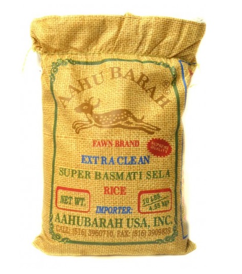 AAHU-BARAH BASMATI RICE 4/10LB *64p - Gold Star Distribution Inc