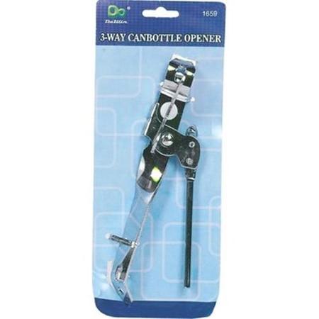 CAN OPENER 3 WAY TWIST METAL 12CT - Gold Star Distribution Inc