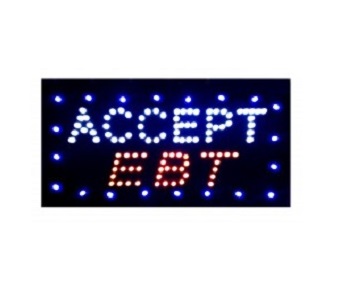 EBT LED SIGN 19" X 10" - Gold Star Distribution Inc