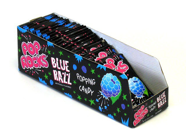 POP ROCKS BLUE RAZZ 24 CT #1096D *01/26* - Gold Star Distribution Inc