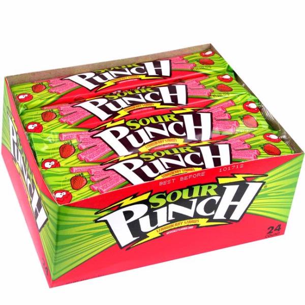 SOUR PUNCH COMBO - STRWBRY 24CT *04/24* - Gold Star Distribution Inc