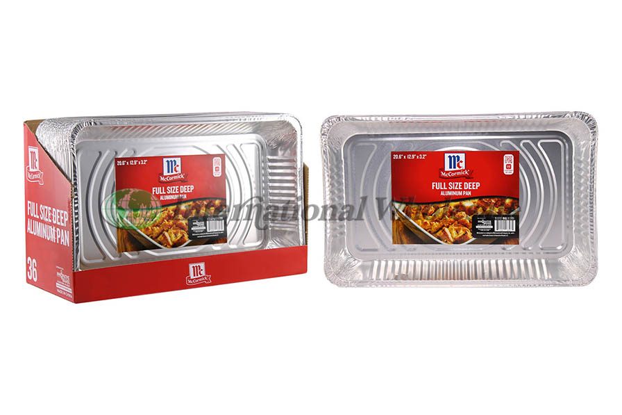 MCCORMICK ALUM FULL SIZE DP PAN 36CT - Gold Star Distribution Inc