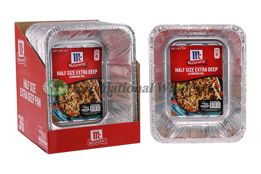 MCCORMICK ALUM *HALF SIZE DP PAN 100CT - Gold Star Distribution Inc