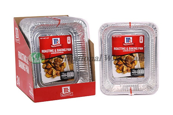 MCCORMICK RECTANGLE ROASTER PAN 36CT - Gold Star Distribution Inc