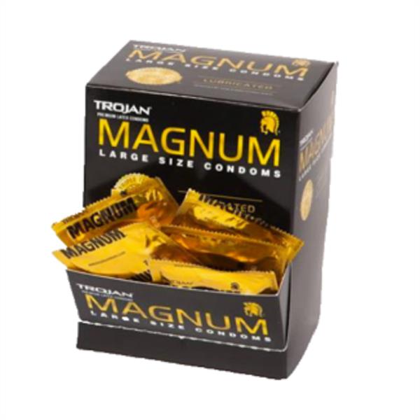 *BOX TROJAN CONDOMS MAGNUM 50CT - Gold Star Distribution Inc