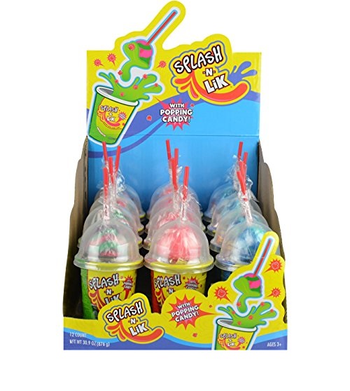 SPLASH-N-LIK W/POPPING CANDY 12CT - Gold Star Distribution Inc